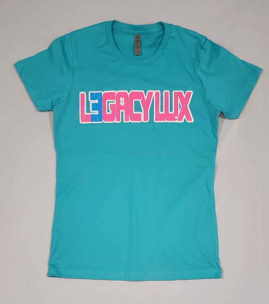 Legacy Lux Brand T in Neon Pink & Blue – Legacy Lux Designs